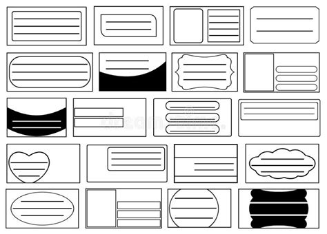 Notebook Labels Set Of Stickers Stock Vector Illustration Of Label Marketing