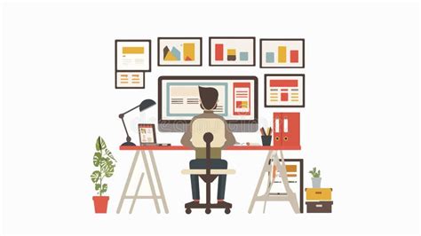 Front End Development Concept Ui Ux Designer Stock Illustration