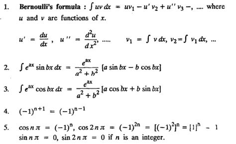 Fourier Series Definition Euler S Formula Convergence Theorem Important Formulae With