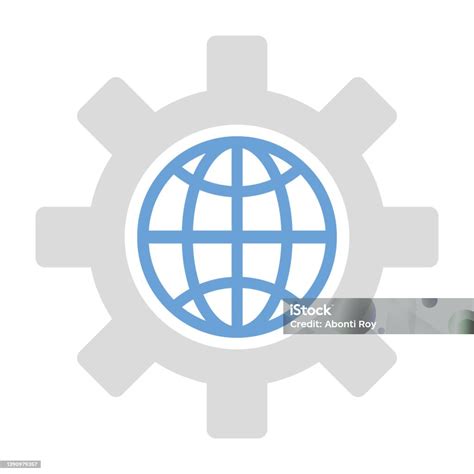 Global Technology Connection Icon Stock Illustration Download Image