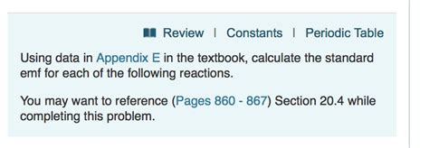 solved review constants periodic table using data in