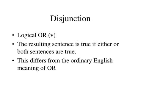 Ppt Conjunctions Disjunctions And Negations Powerpoint Presentation