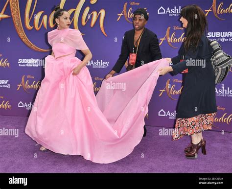 Naomi Scott Arrives At The Disney Aladdin Los Angeles Premiere Held At The El Capitan Theatre