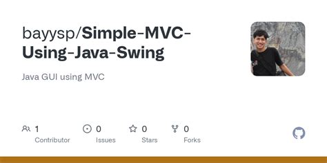 github bayysp simple mvc using java swing java gui using mvc