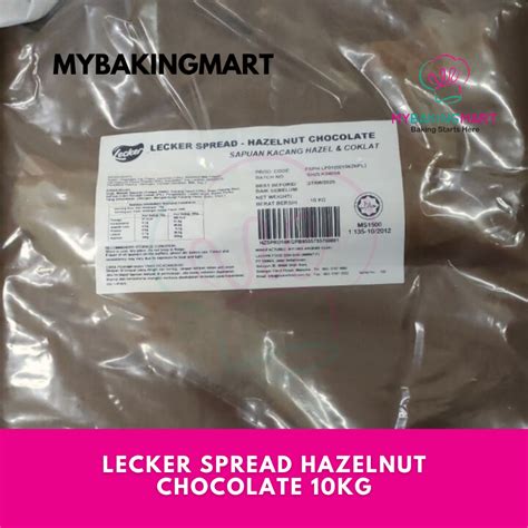 Lecker Spread Hazelnut Chocolate 10kg Mybakingmart