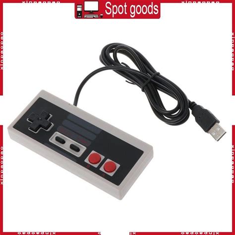 Xi Usb Gaming Controller Plug Play Plastic Black Gray For Nes Pc For Windows New Shopee