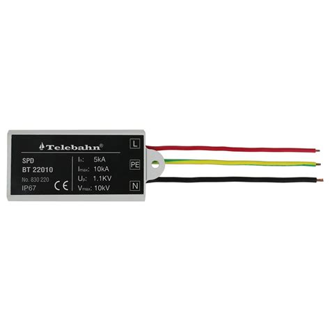 telebahn spds led surge protection device ip67 10ka 10kv for street