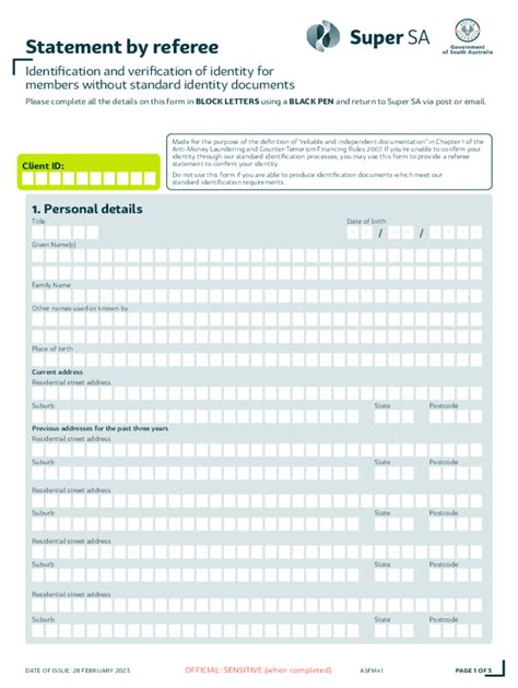 Fillable Online Referee Declaration Form Detailed Explanation Fax