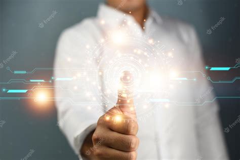 Premium Photo Businessman Fingerprint Scan Provides Security Access With Biometrics