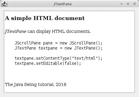 Continues Covering Basic Java Swing Components Manwhocodes