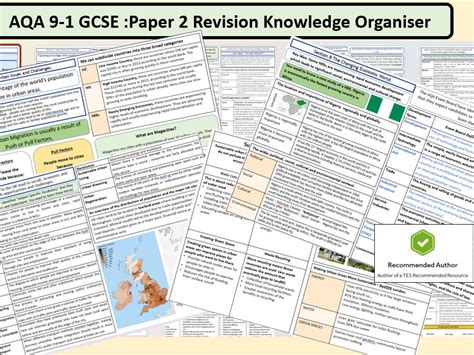 Gcse Aqa Paper 2 Knowledge Organiser And Revision Booklet Teaching Resources