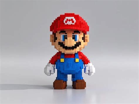 Pixelated Mario Print In Place By A18yuanmakerworld Download Free 3d Models