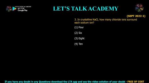 Crystal Structure Of Nacl Coordination Number And Ionic Arrangement Csir Net Life Science