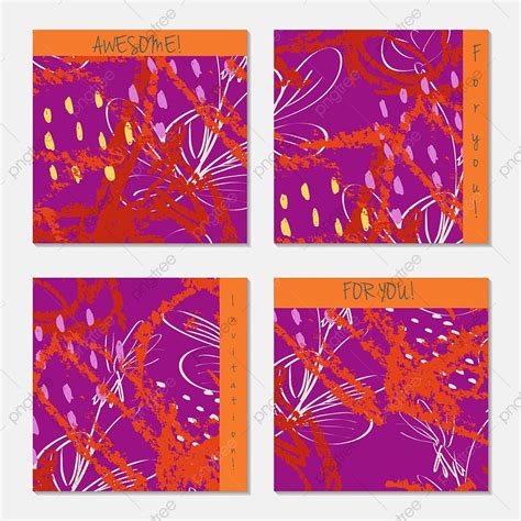 손으로 그린 창의 초대 인사말 카드 포스터 템플릿 Psd 다운로드 디자인 자료 다운로드