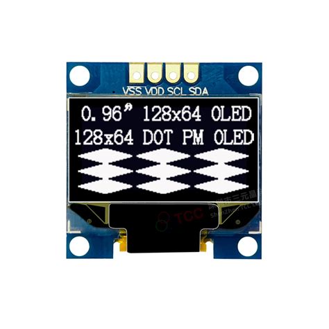 Monochrome 128 64 Oled Module I2c Interface 0 96 Inch Lcd Display 128 64 Oled And 0 96