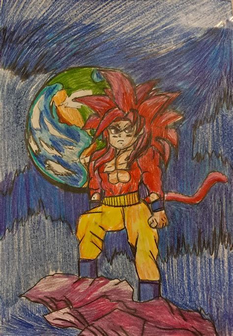 Goku Ssj4 Daima Red Edition Special Pose Gt By Allanyuna On Deviantart