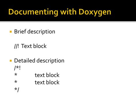 PPT Doxygen PowerPoint Presentation Free Download ID 5833669