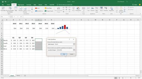 Sparklines In Microsoft Excel By Chris Menard Youtube