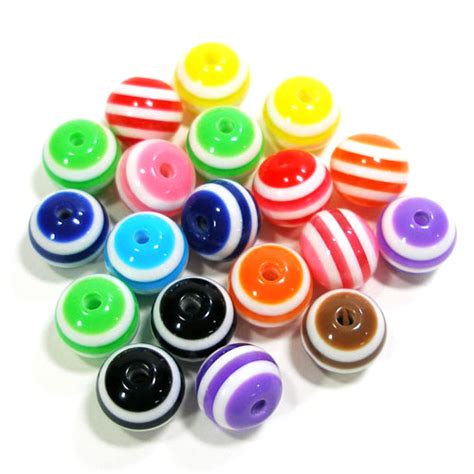 원형줄무늬구슬10mm