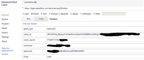 Apex Rest Usernamepassword Authentication Not Working Salesforce