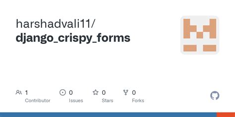 Github Harshadvali11djangocrispyforms