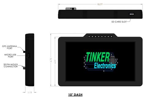 Tinker Electronic V2 Digital Dash Display Carchains3d Llc