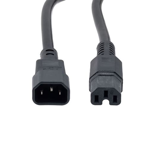 Navepoint High Temp Power Cord C14 To Iec C15 15 A 8 Ft