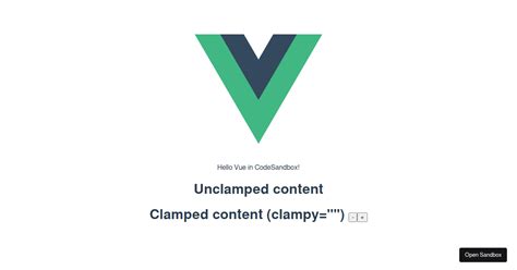 Vue Line Clamp Examples Codesandbox