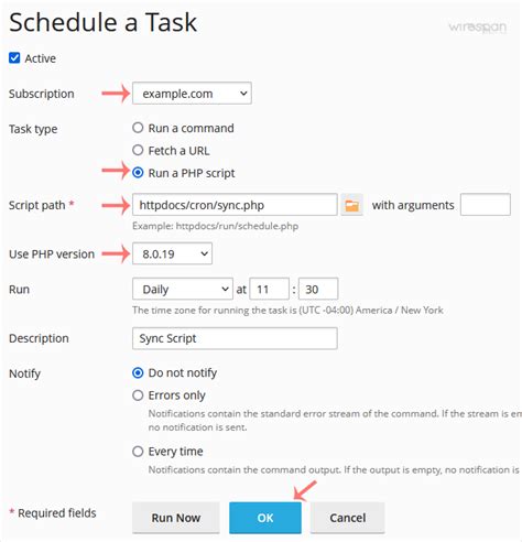 how to create scheduled tasks in plesk knowledge base wirespan