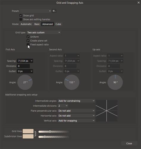 grid and snapping fixed aspect ratio checkbox reversed logic v2