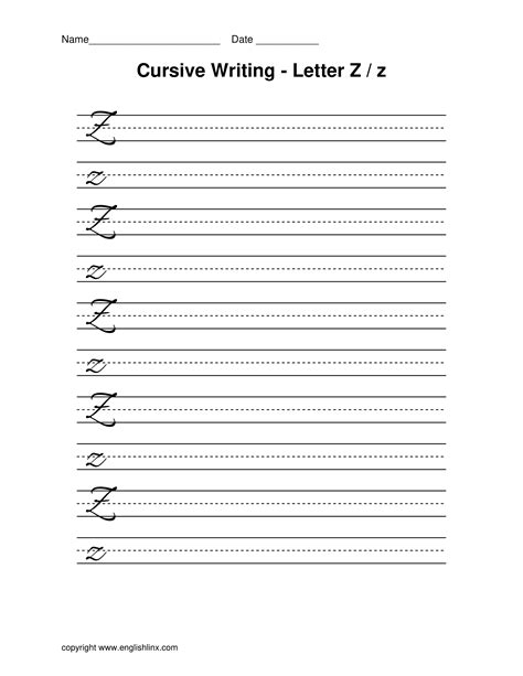 Alphabet Cursive Writing Worksheets Free Az Cursive Alphabet Practice