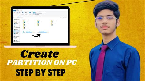 how to create disk partition on pc youtube