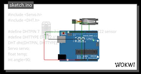 Sensor Servo Wokwi Esp32 Stm32 Arduino Simulator