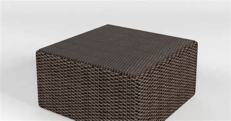 Пуфик MALAGA LUX из искусственного ротанга для дачи