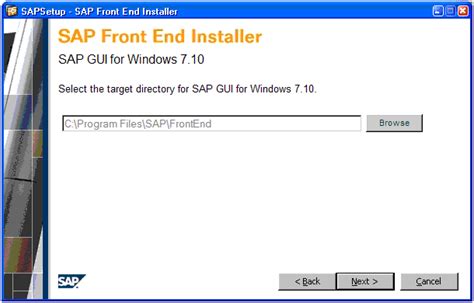 Installation Et Configuration De SAPGUI 7 10