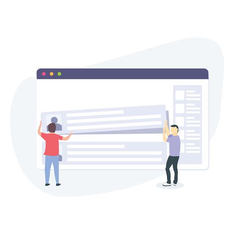 Teamwork Illustration Useable For Both Web Or Mobile App Design 28231791 Vector Art At Vecteezy