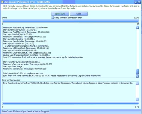 Pos Sync Error Error Found While Sync Pos From Terminal To HQ AutoCount Resource Center