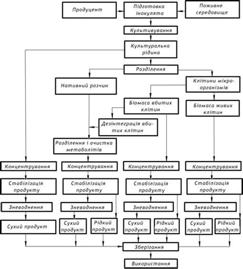 ЗАГАЛЬНА СХЕМА ВИРОБНИЦТВА І МЕТОДИ КОНЦЕНТРУВАННЯ БІОЛОГІЧНО АКТИВНИХ РЕЧОВИН