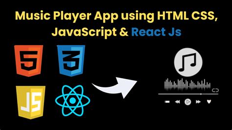 Music Player Using HTML CSS JS And React Source Code