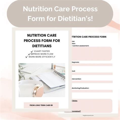 Nutrition Care Process Form What Dietitians Need To Include