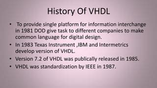 VHDL Summer Training Ppt PPT