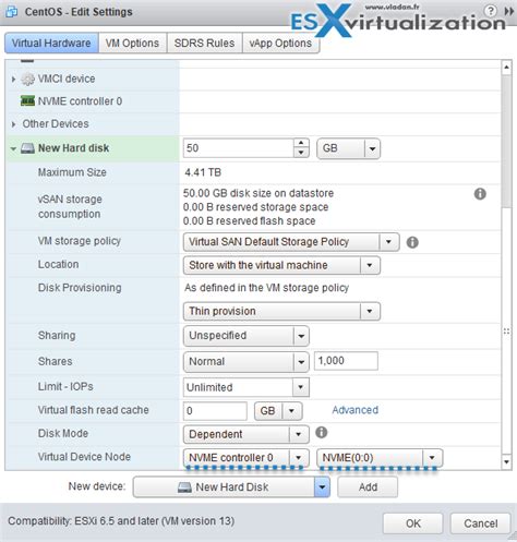 What Is VMware Virtual NVMe Device ESX Virtualization