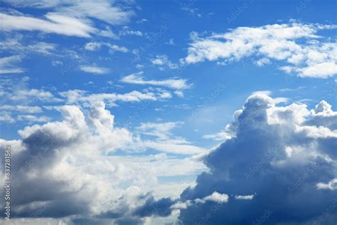 Stratus And Cumulonimbus Clouds Dense Layer Sky Pattern Skies Landscape In Summer Spindrift