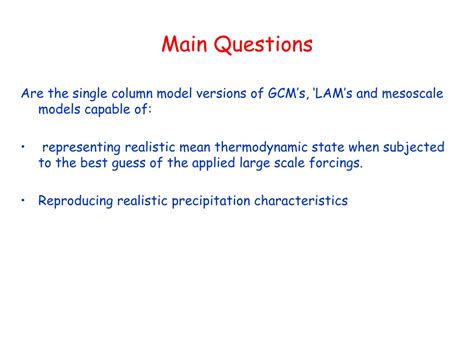 Ppt Single Column Model Representation Of Rico Shallow Cumulus Convection Powerpoint