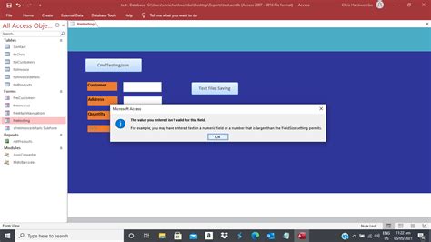 Solved How To Suppress A Default Ms Access Error Message On A Form