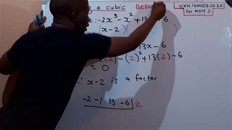 factoring a cubic using synthetic method youtube