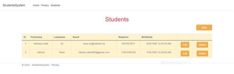 GitHub Sumaya Ali Students N Tier Architecture DotNet Core6 MVC