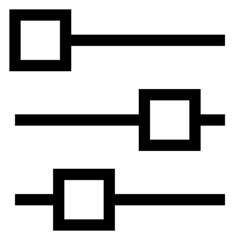 Sliders Line Icon Illustration Isolated On White Background 47123863