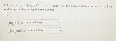 solved let p x anxn an 1xn 1 cdots a1x a0 ﻿be a polynomial