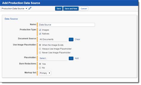 Production Data Source